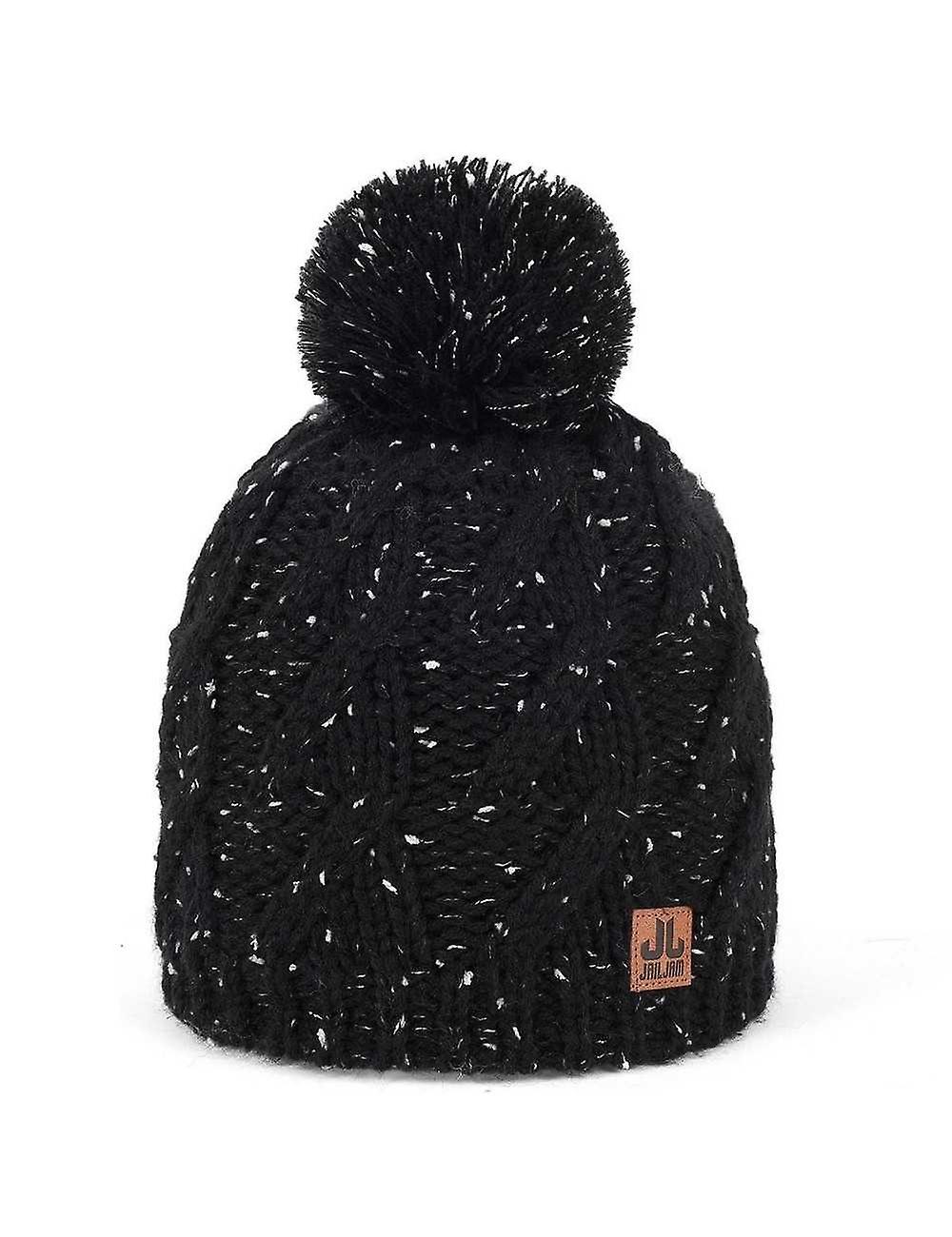Jail Jam Headphone Woolly Hat Pearl Black | Fruugo UK