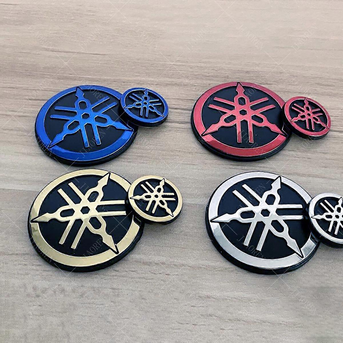 3D Yamaha Stickers Emblem Logo Decal Gold White Black StickerVehicle ...