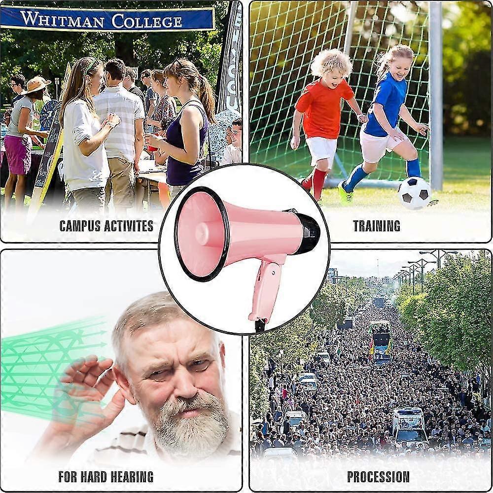 Portable Megaphone Bullhorn 25 Watt Power Megaphone Speaker Voice And ...