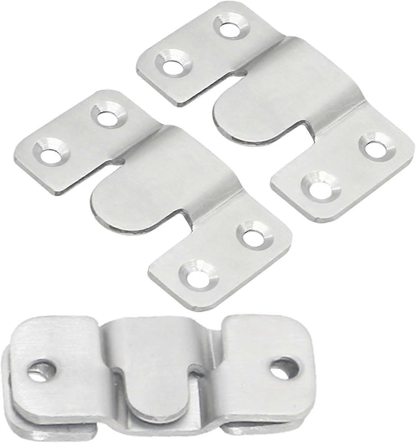 Flush Concealed Mount Bracket, 12pcs Stainless Steel headboard Brackets ...