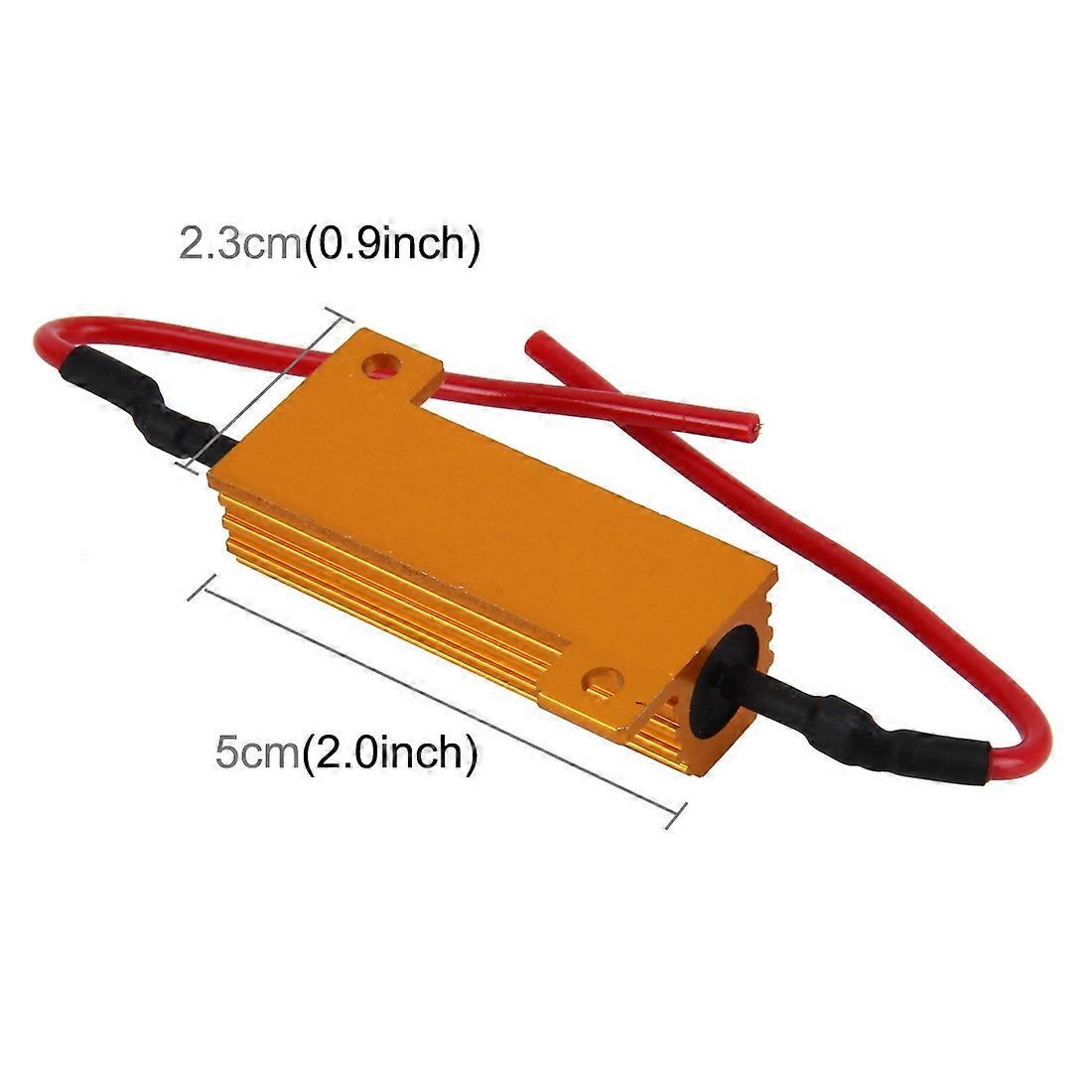 2 PCS Car Canbus Error Canceller Decoder Load Resistor LED 50W 8 Ohm No ...