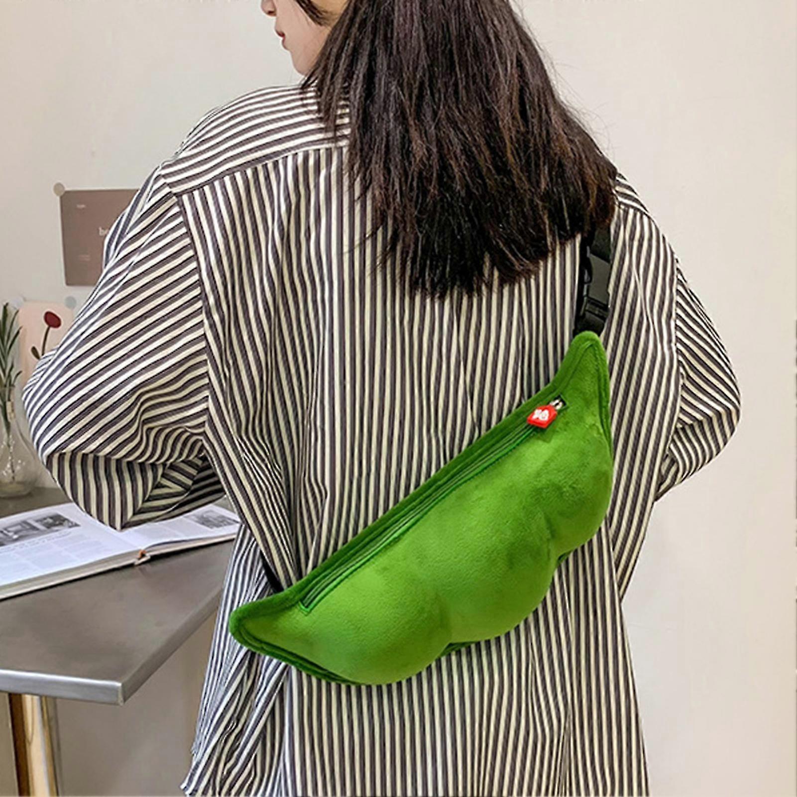 Harajuku Style Edamame Shape Bag Large Capacity Bag With Aesthetic ...