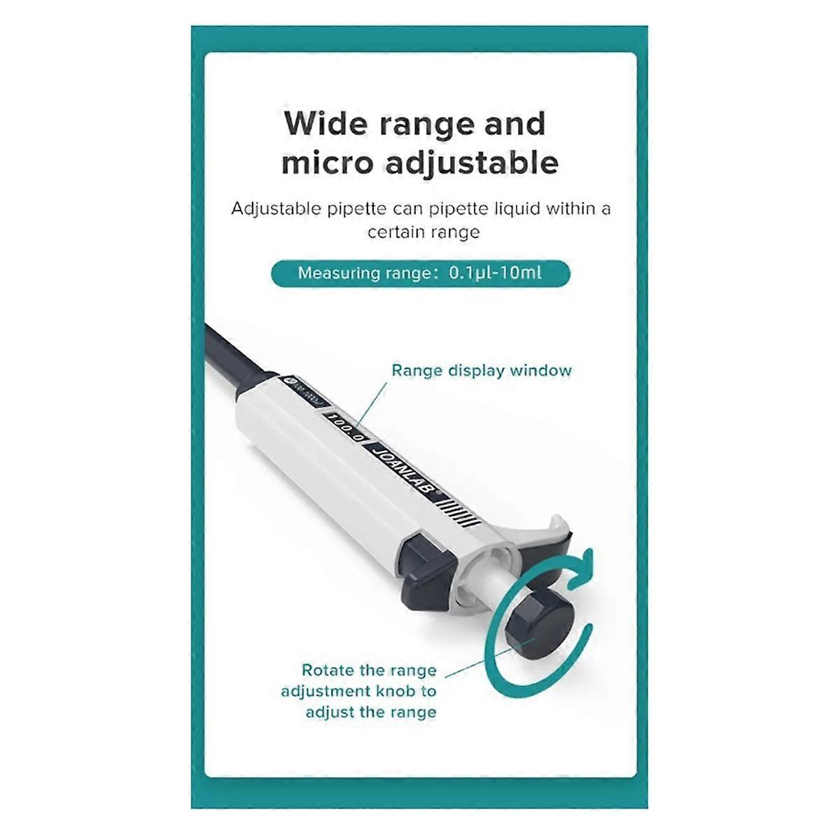 Micropipette Laboratory Automatic Pipette Digital Adjustable Plastic ...