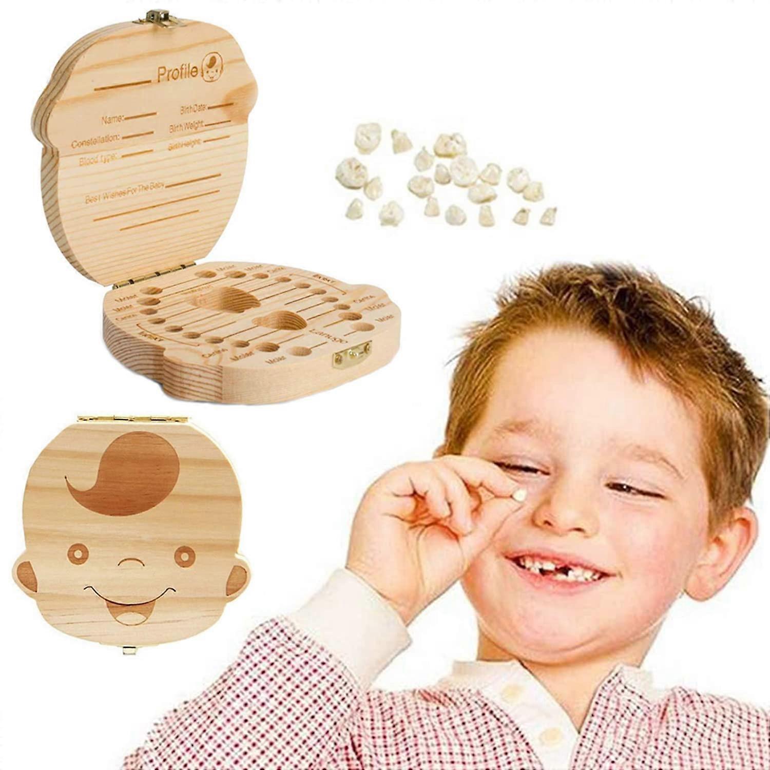 Baby Teeth Save Box, Baby Teeth Box Save Organizer Milk Teeth Box ...