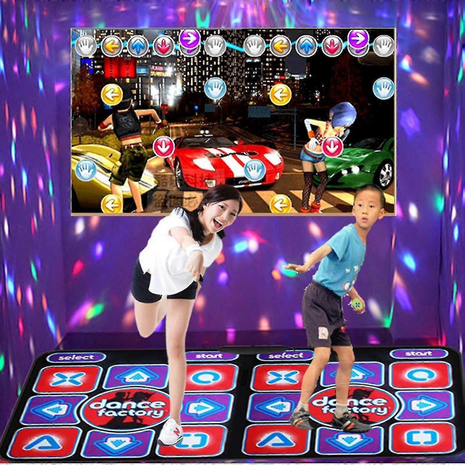 Double Dancing Mat Double User Wired Dance Mat Game Non-slip With 2 ...