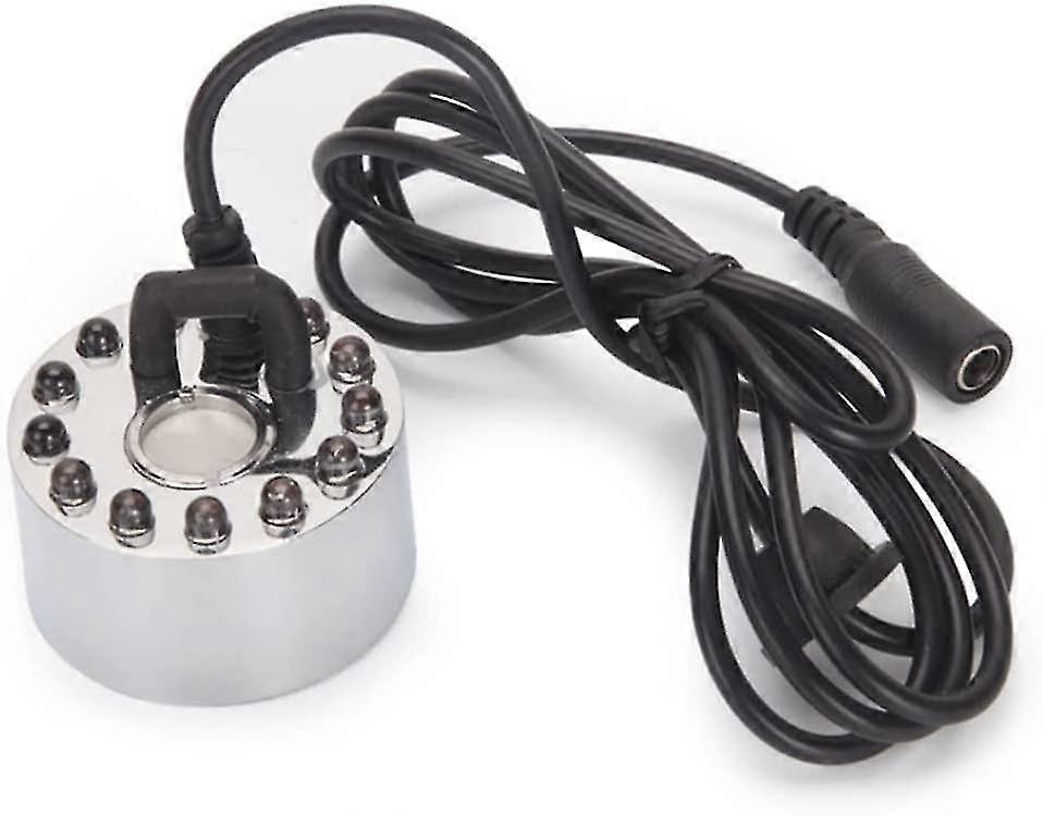 Mini Mist Maker Fogger 12 Led Ultrasonic Mist Maker Water Fountain Pond ...