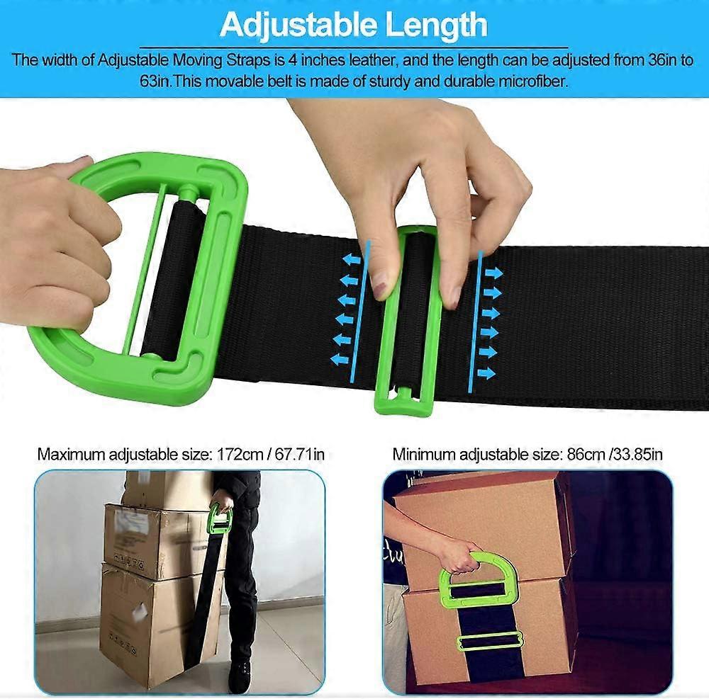Pack Heavy Duty Carrying Straps Furniture Carrying Straps Load 600 ...