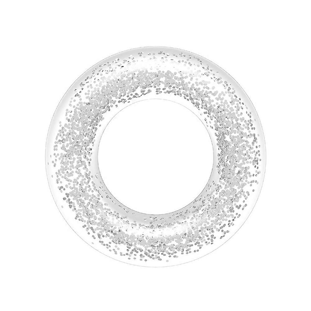 Transparent Glitter Pool Foats Swimming Ring Adult Children Inflatable ...