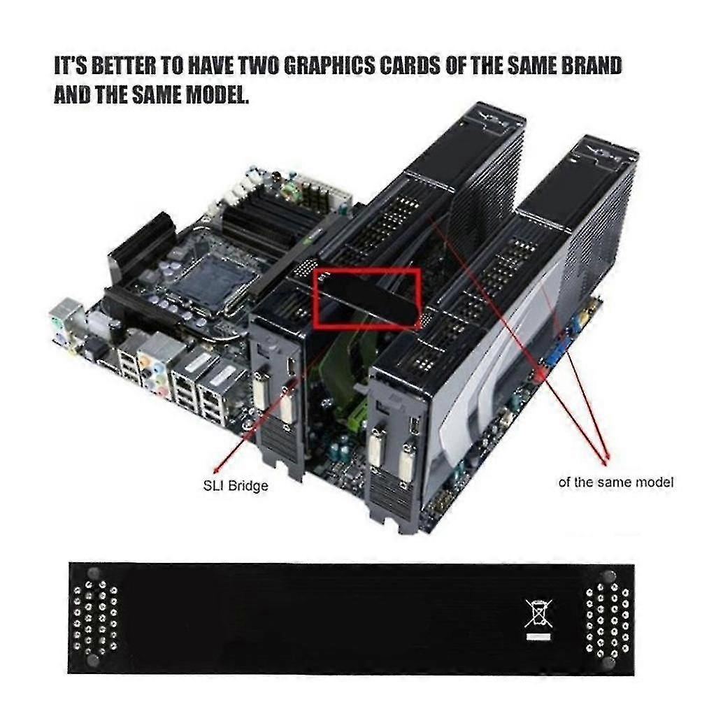 10cm Flexible Sli Bridge Gpu Cable Vga Interconnect Connector For ...