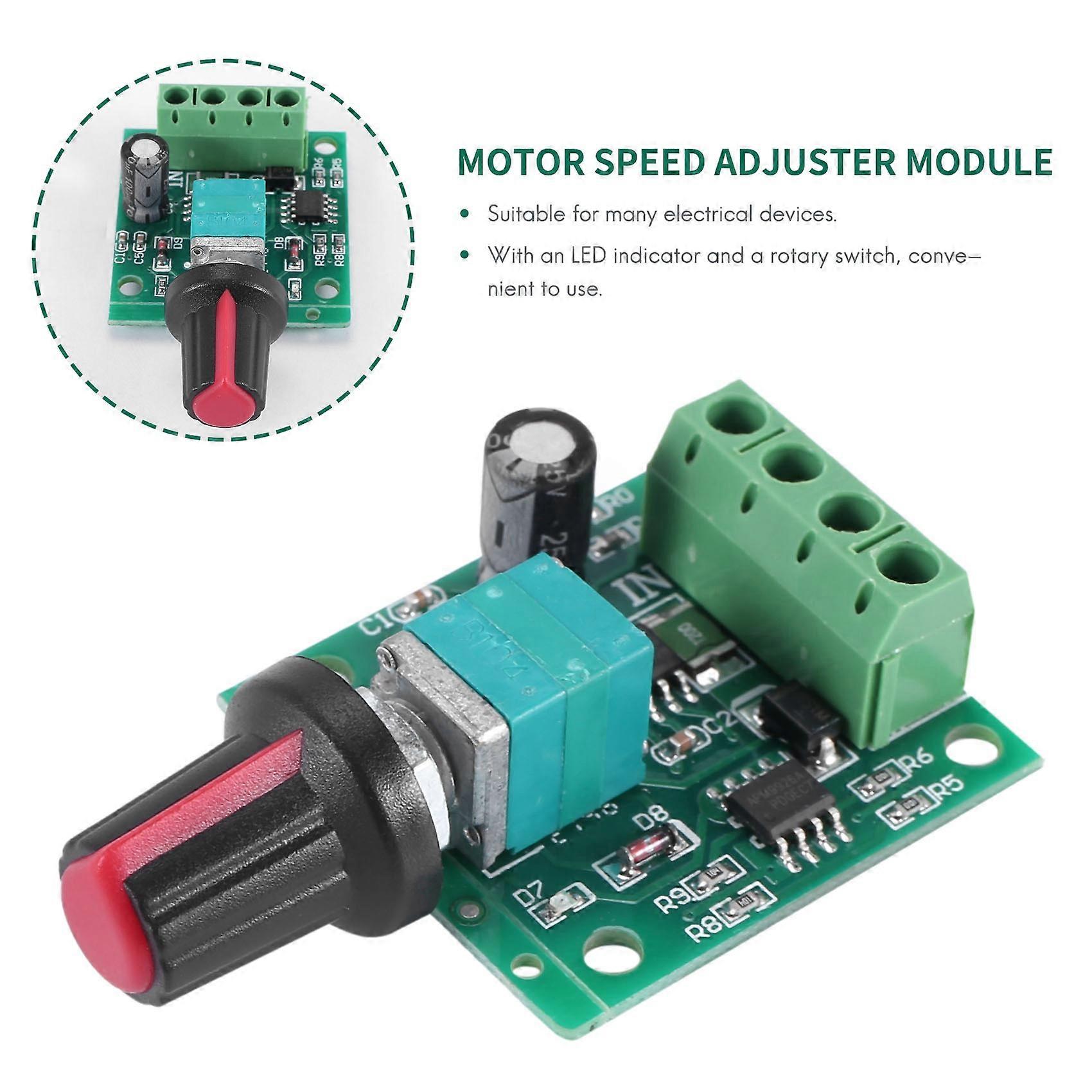 Low Voltage DC PWM Motor Speed Controller Module 1.8V 3V-5V-6V 12V 2A | Fruugo UK