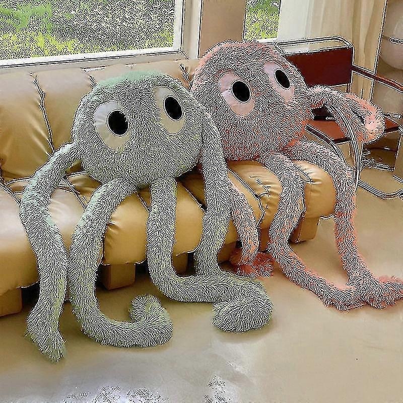 1pc 175cm Giant Swag Ferry Plush Green Pink Octopus Alien Monster Toy ...