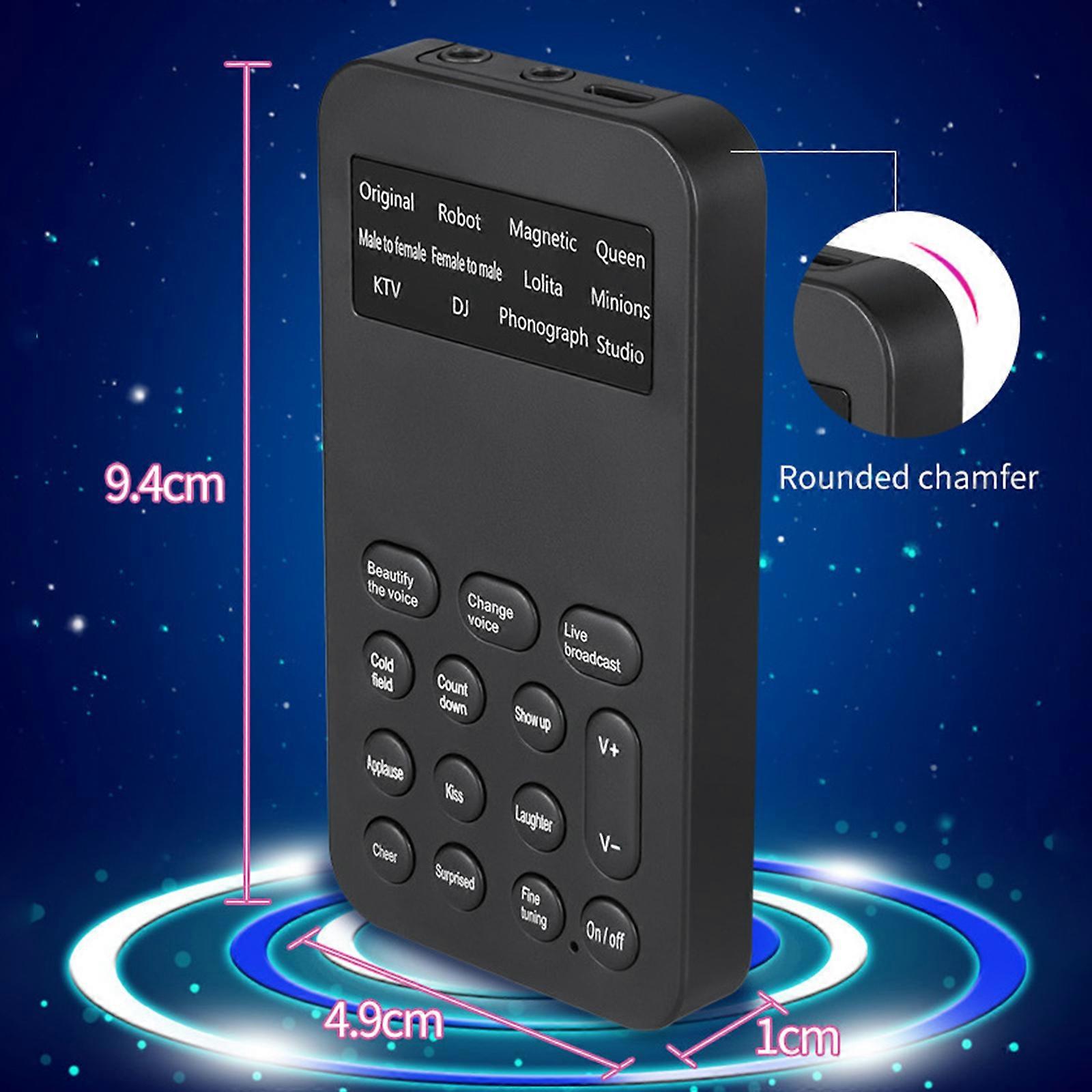 12 Sound Mode Changes Voice Changer Device Mini Voice Changer ...