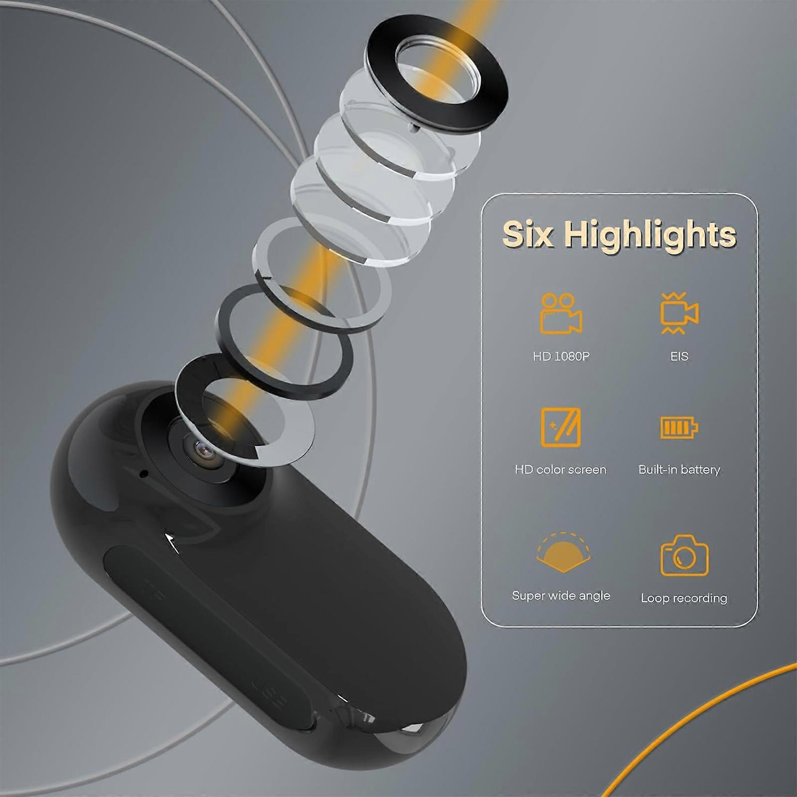 Cat Camera Collar, HD 1080P Wireless Dog Collar Camera, Sport Action ...