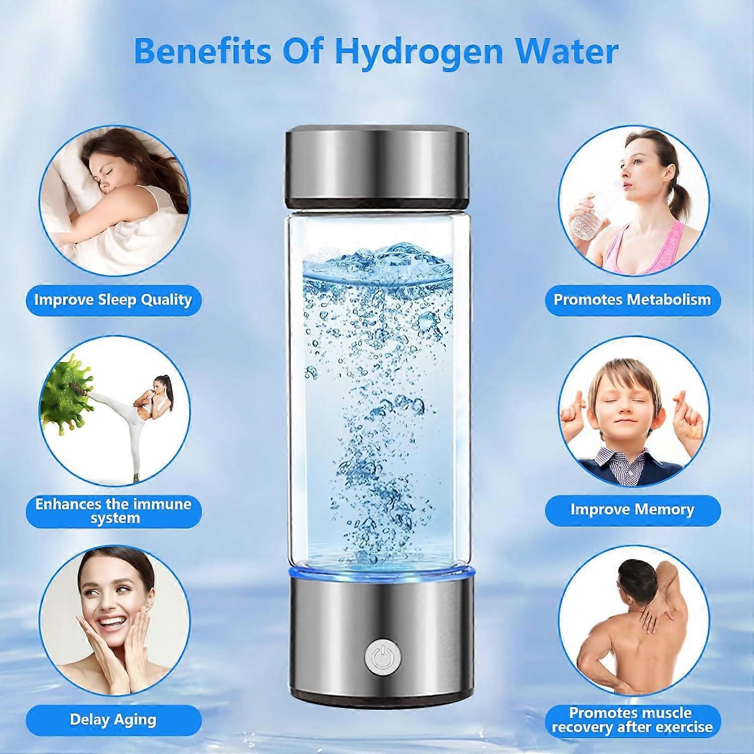 Hydrogen Water Bottle, Portable Hydrogen Water Bottle Generator ...