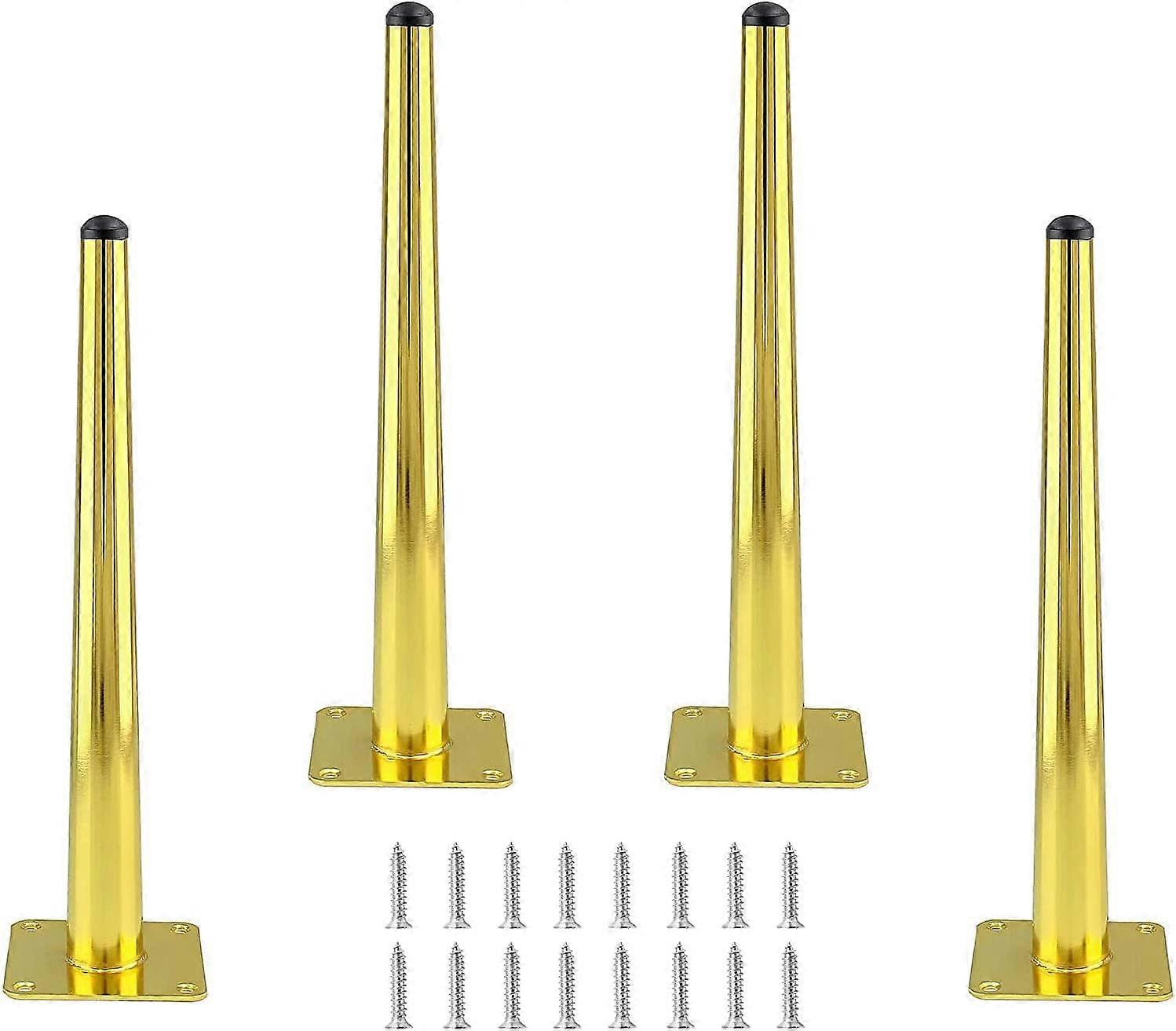 Adjustable Cabinet Legs 12 Inch / 30cm Oblique Furniture Legs Gold Set ...