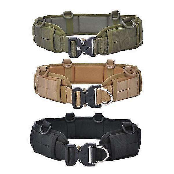Military Tactical Adjustable Belt Outdoor Men Battle Belt Army Combat ...