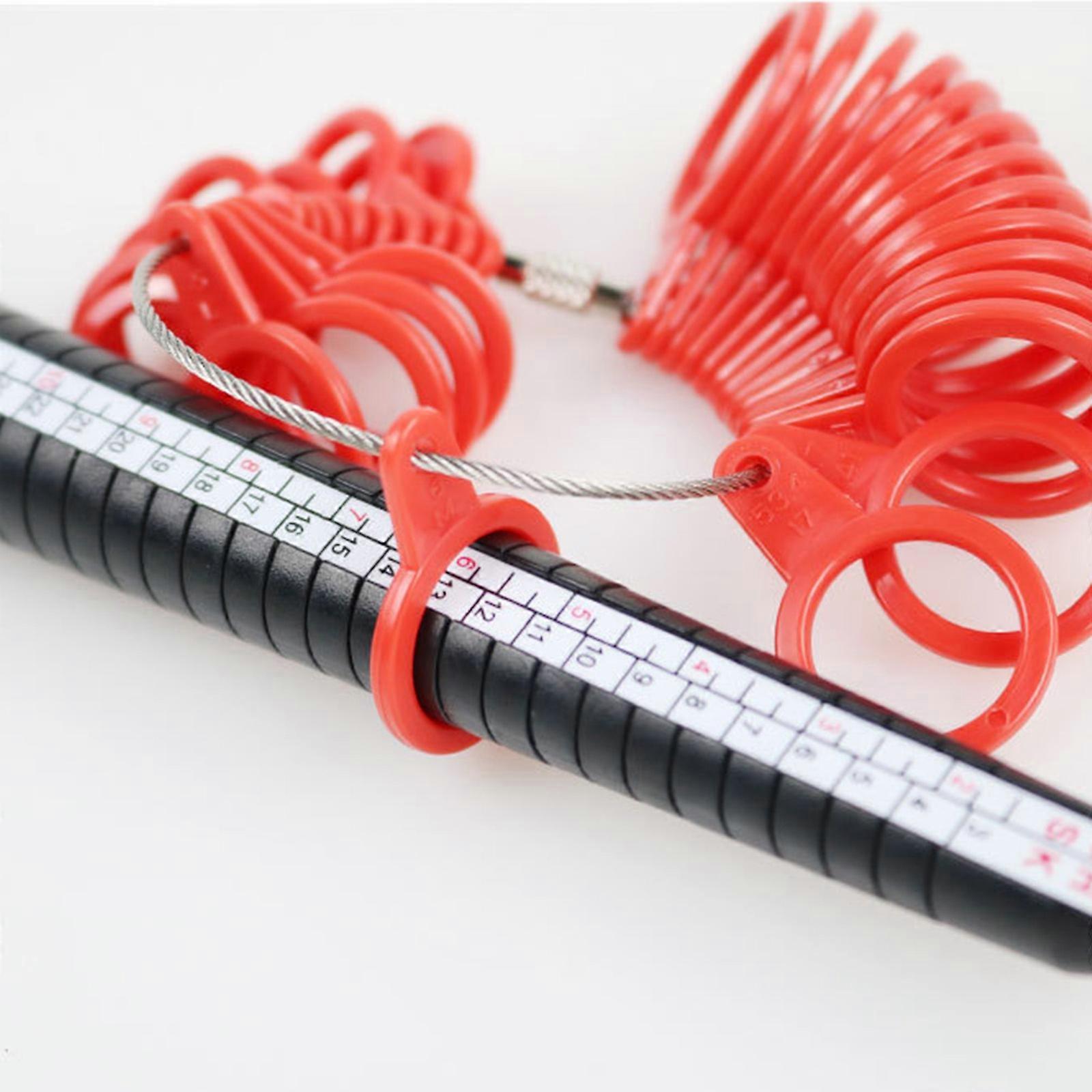 100% New Upgraded Ring Sizer Gauge Kit Plastic Multitool Sets Portable ...