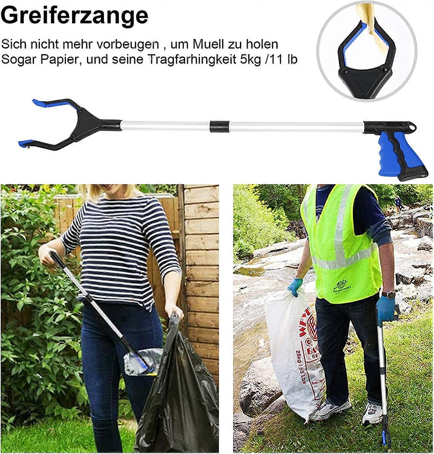 Griffer, 82cm foldable gripper made of aluminum with rotating rubber ...