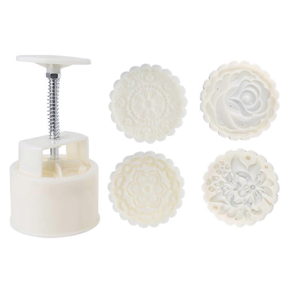 Mooncake Mold 150/200g Hand Press Cookie Cutters Pastry Tool Moon Cake ...