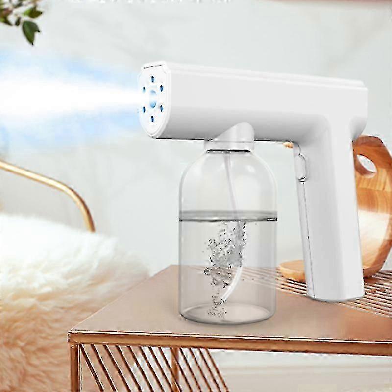 Nano Spray Disinfection Gun Charging Portable Blue Light Atomizing Gun ...