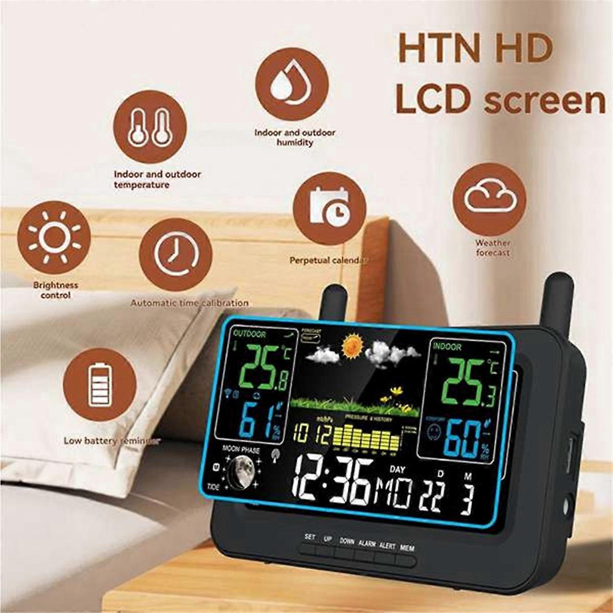 Multi-Function Color Screen Digital Weather Station Weather Station ...