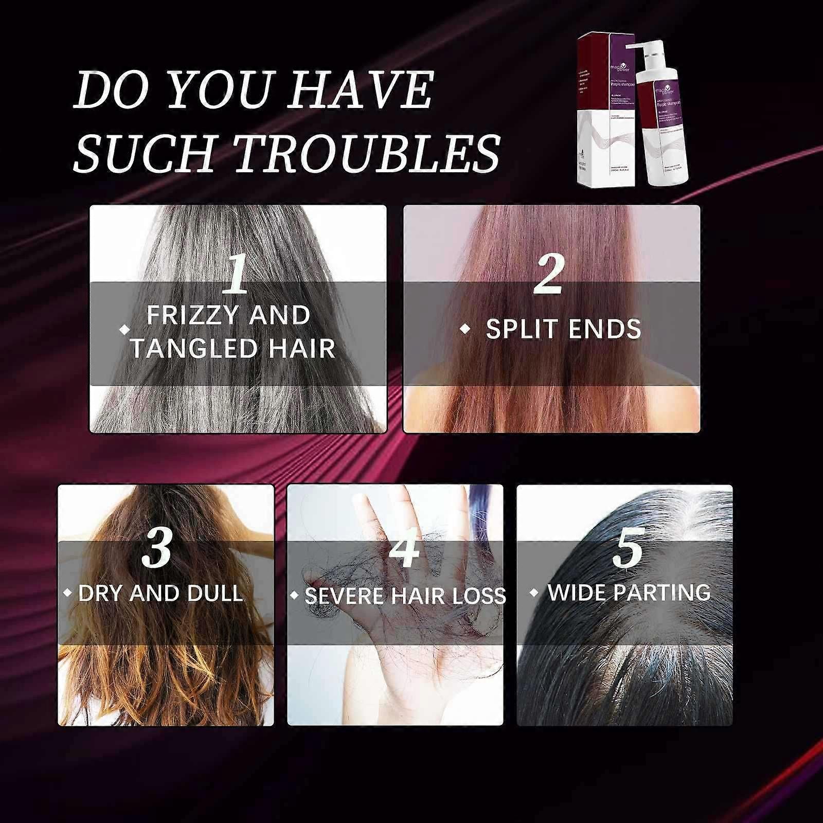 Maca Purple Shampoo, Maca Essence Purple Shampoo, Professional ...