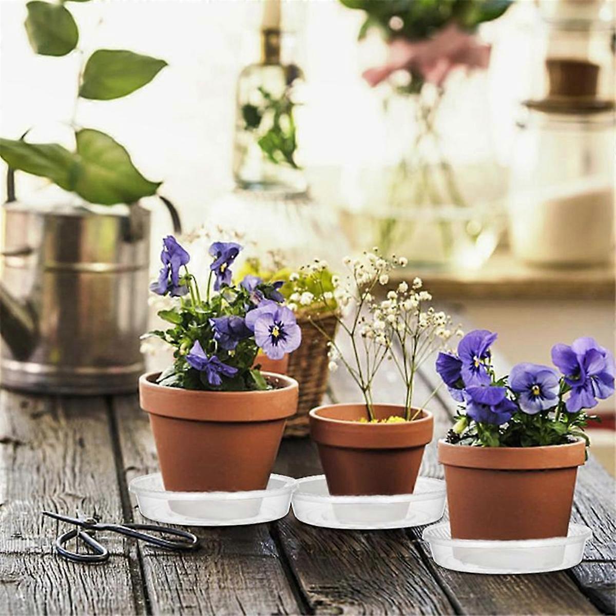 Garden Plant Bottom Tray Round Flower Pot Base Plastic Waterproof Non ...