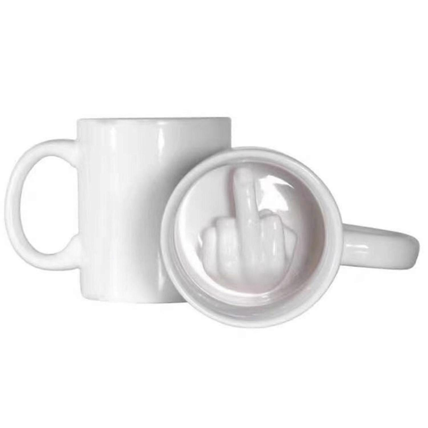 Middle Finger Teacup Mug Uncivilized Middle Finger Cup Spoof Middle ...