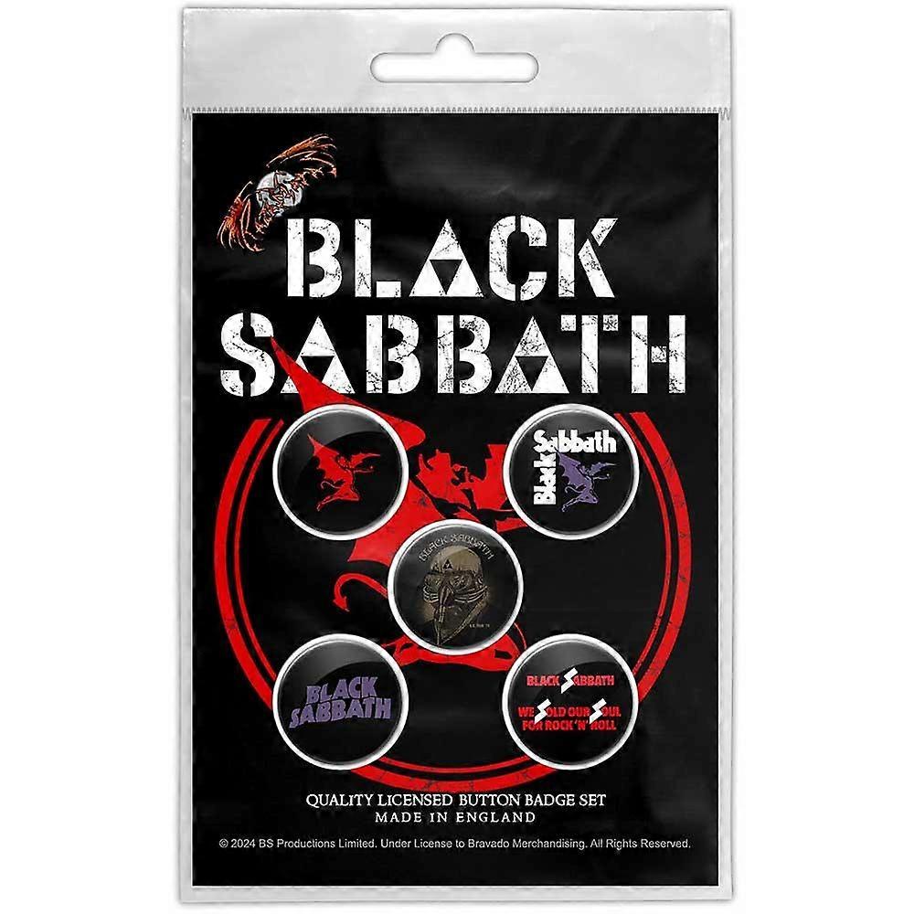 Black Sabbath Red Devil Badge Set (Pack of 5) | Fruugo UK