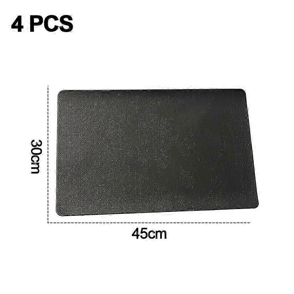 Leather Placemats, Table Mats, Set Of 4, Easy To Clean For Kitchen ...