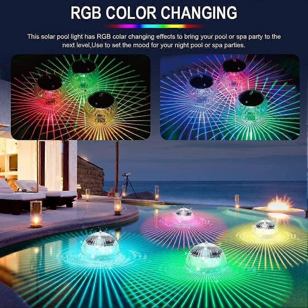 Color Changing Solar Floating Light Solar Powered Floating LED Light ...