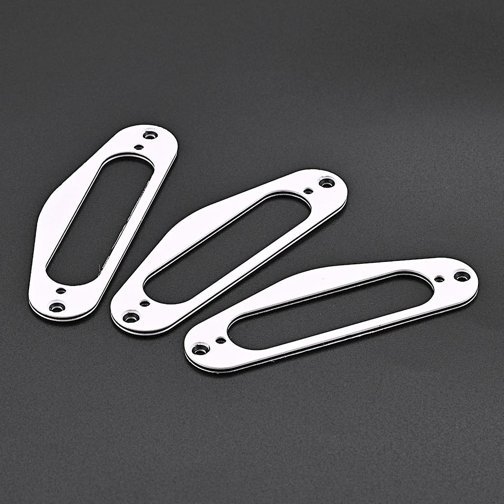 3pcs Guitar Single Coil S Style Neck Pickup Surround Ring White Black ...