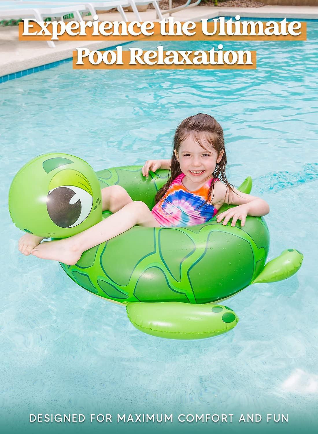 Joyin 32" 3 Pack Inflatable Pool Tubes Pool Floats, Dinosaur & Sea ...