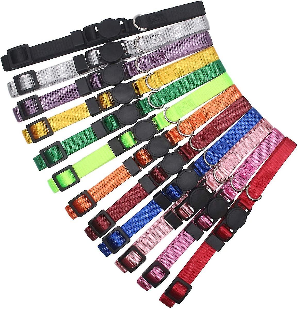 14 Pcs Soft Nylon Puppy Whelping Id Collars - Adjustable Breakaway ...