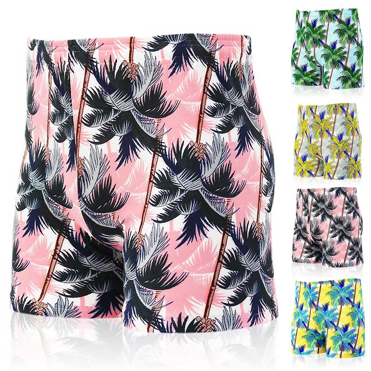 Swimming Trunks Print Great Stitching Compact Coconut Tree Summer ...