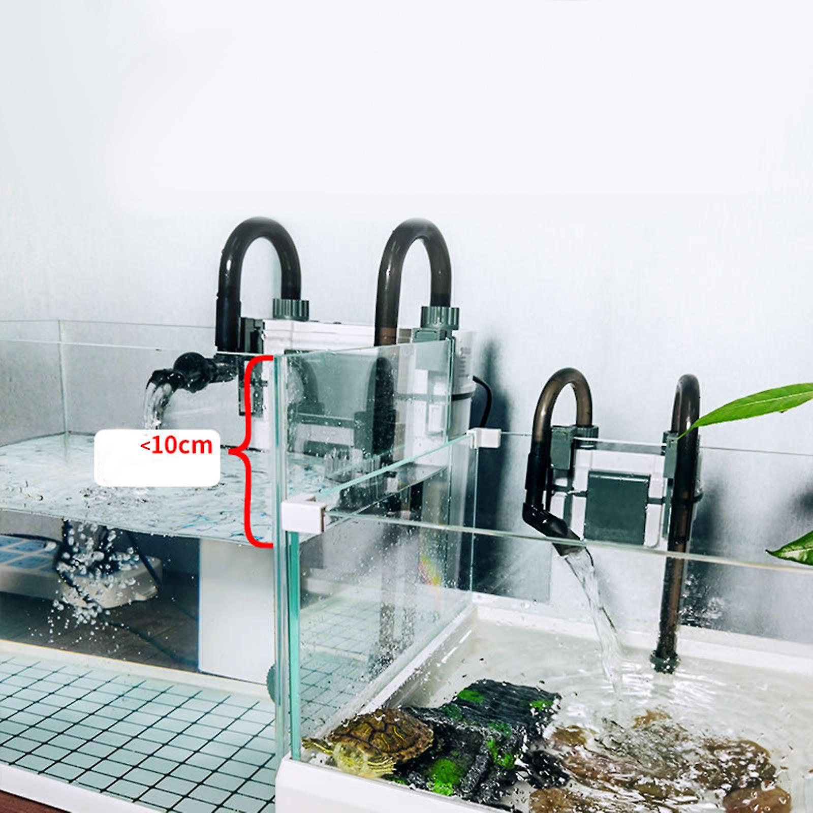 Aquarium Hang on Filter Powerful Waterfall Oil Skimmer Fish Tank Filter ...