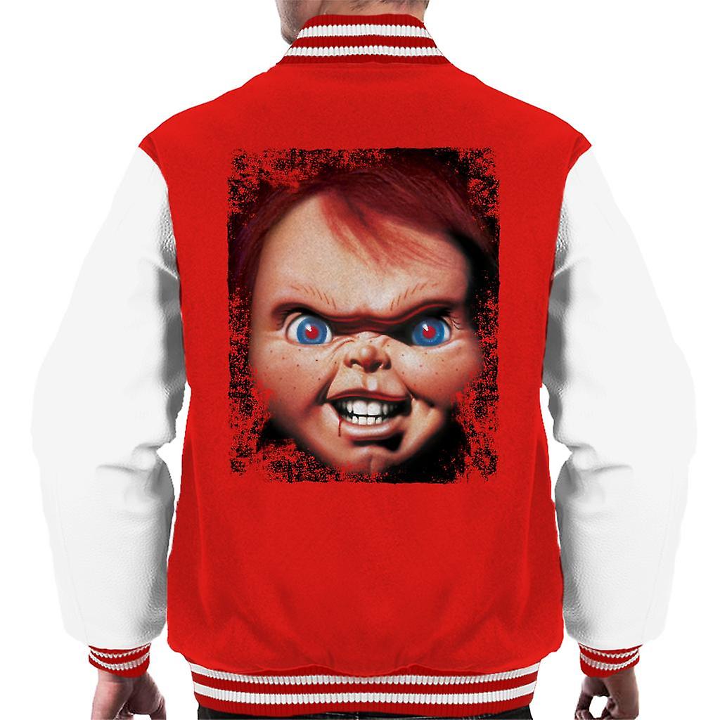 Chucky Face Close Up Men's Varsity Jacket | Fruugo US