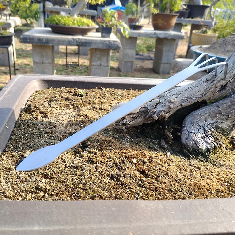 3 Tines Plants Rake Stainless Steel Gardening Rake with Ergonomic ...