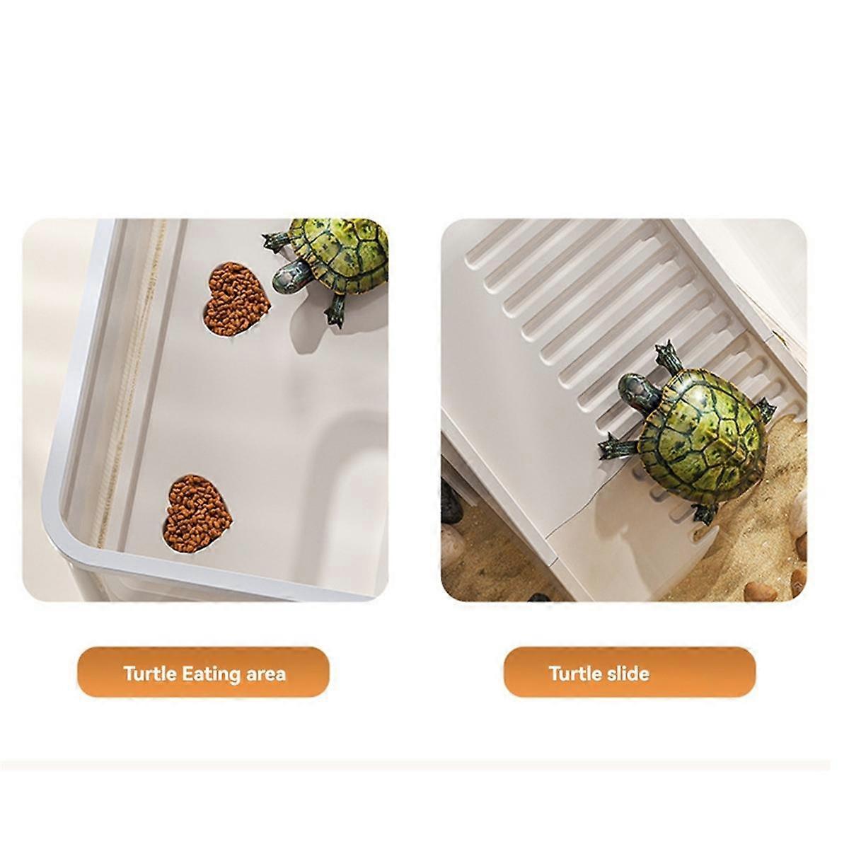 Turtle Tank Habitat Kit Hatching Breeding Case Decor Turtle Terrarium ...