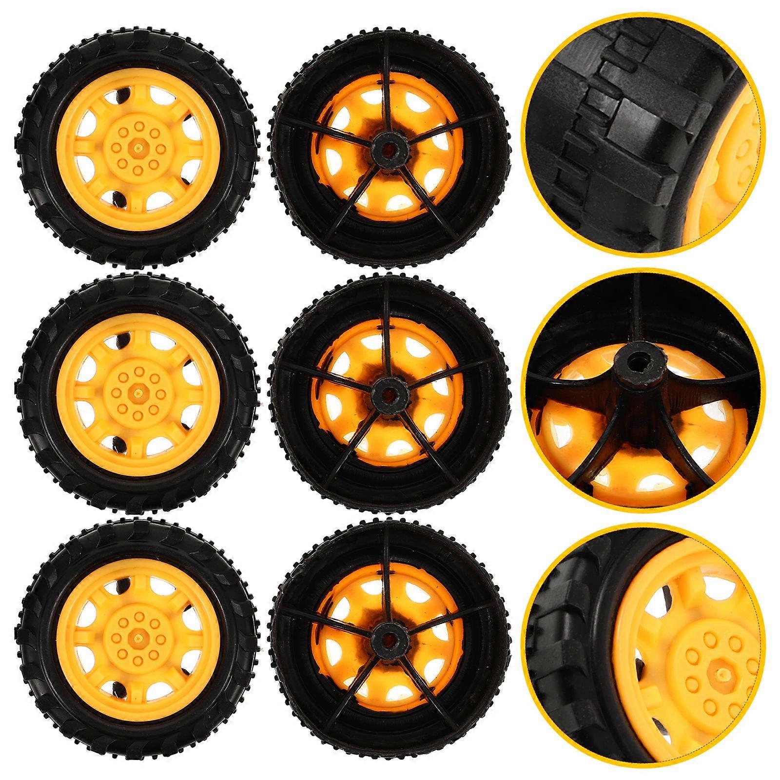 32pcs Car Wheels Plastic Wheels Car Model Wheels Toy Car DIY Wheels ...