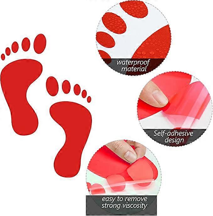 Footprint Stickers Footprint Decal Floor Stickers PVC Footprint ...