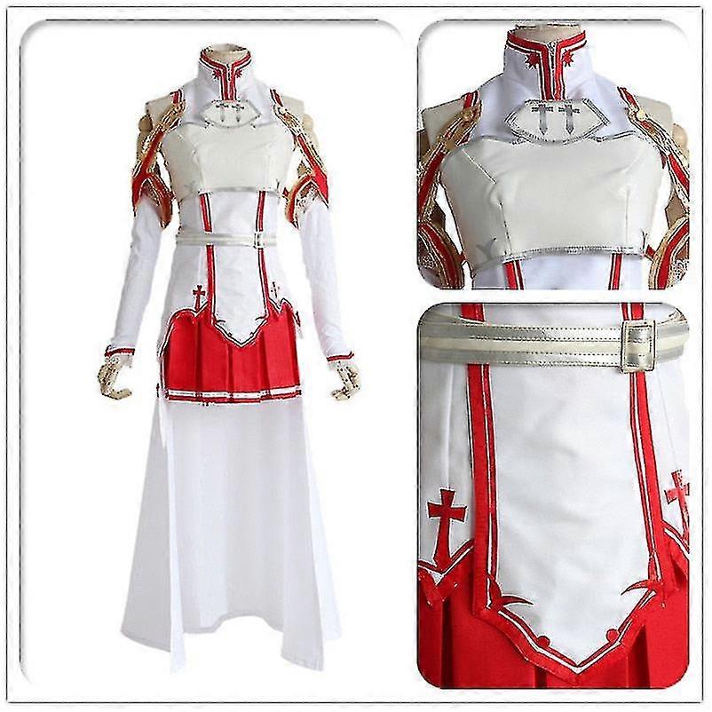 Sword Art Online Cosplay Costume Asuna Yuuki Full Set Women Cosplay ...