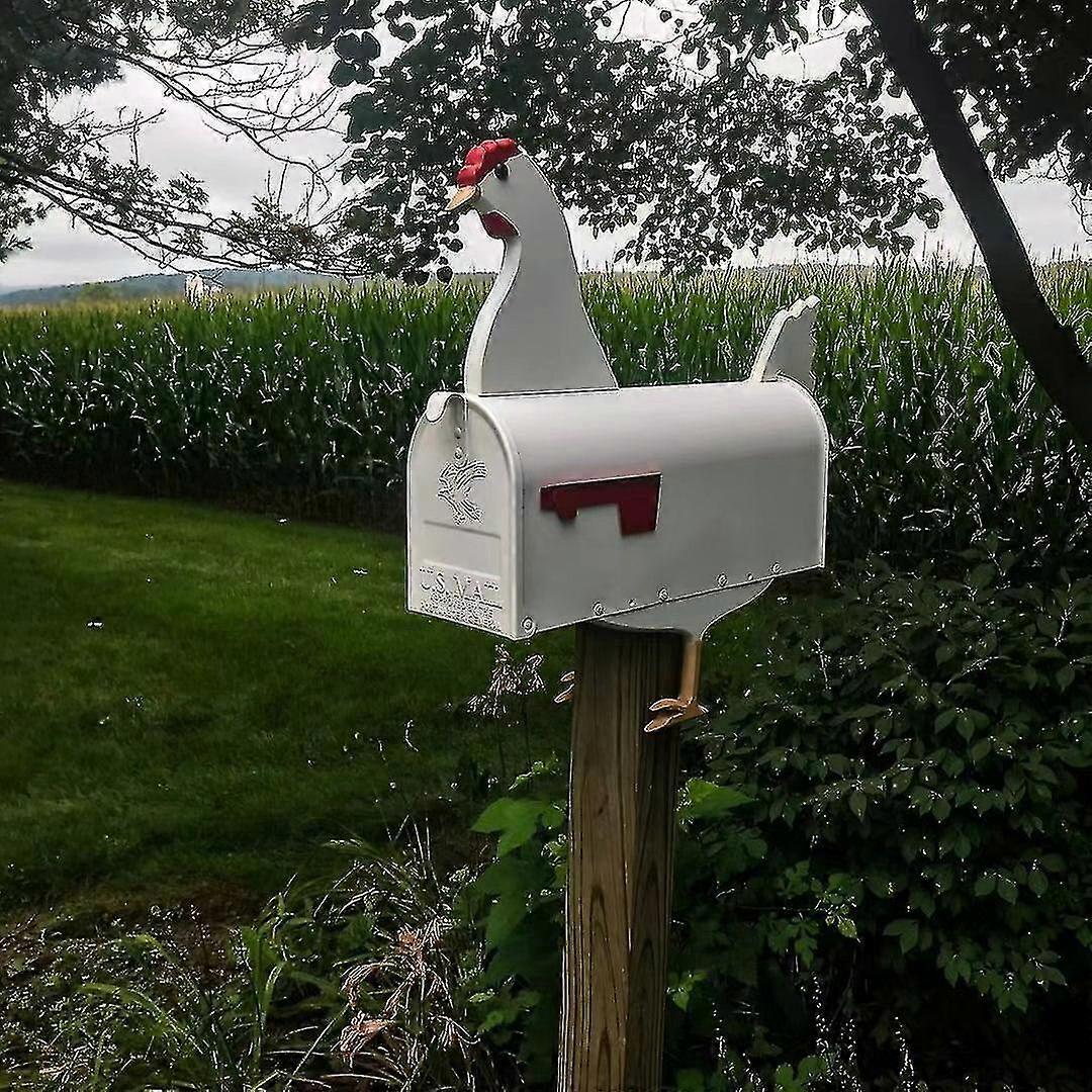 Handmade Custom Metal Cow Mailbox Cow Letter Box Outdoor Funny Farm ...