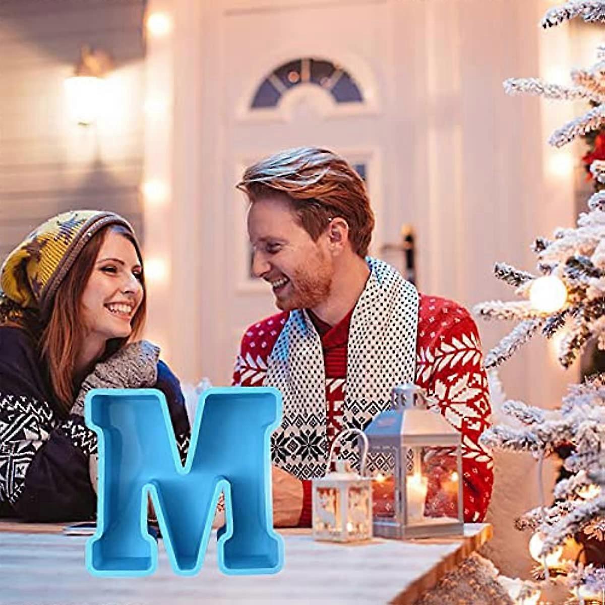 Large Alphabet Epoxy Resin Mould Large Letter Molds 3D Alphabet Letter ...