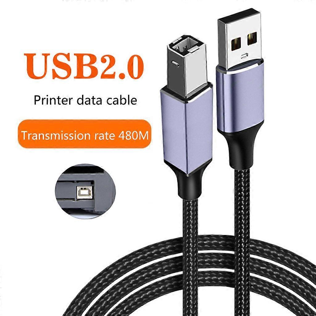 Reliable USB 2.0 to USB B Printer Cable for Printer and Digital Piano ...