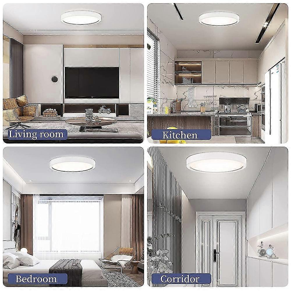 LED Ceiling Light Flat Round Ceiling Light 16 W,LED Ceiling Lighting ...