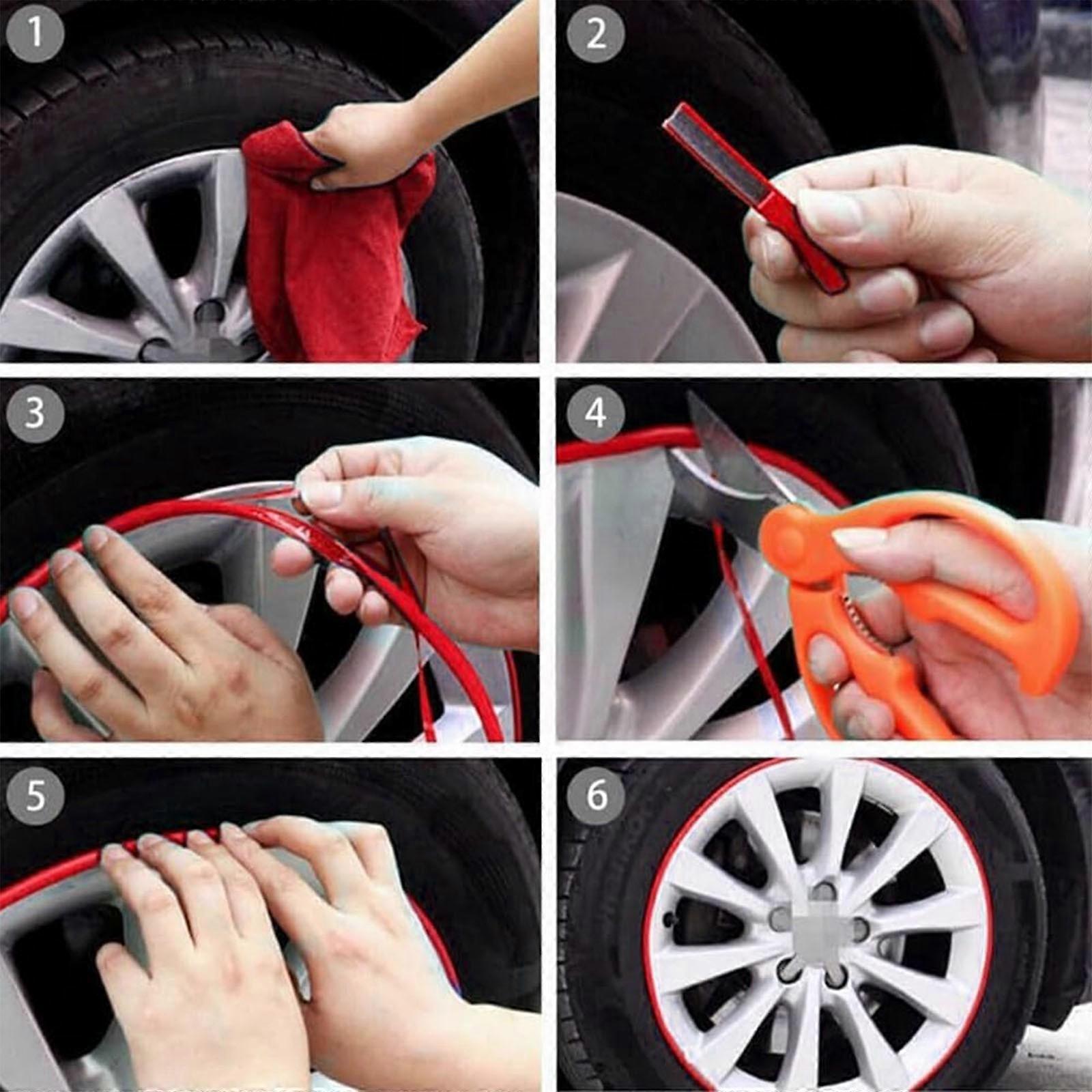 Car Wheel Rim Protector Decor Strip 8M Car Wheel Rim Protector Rim ...