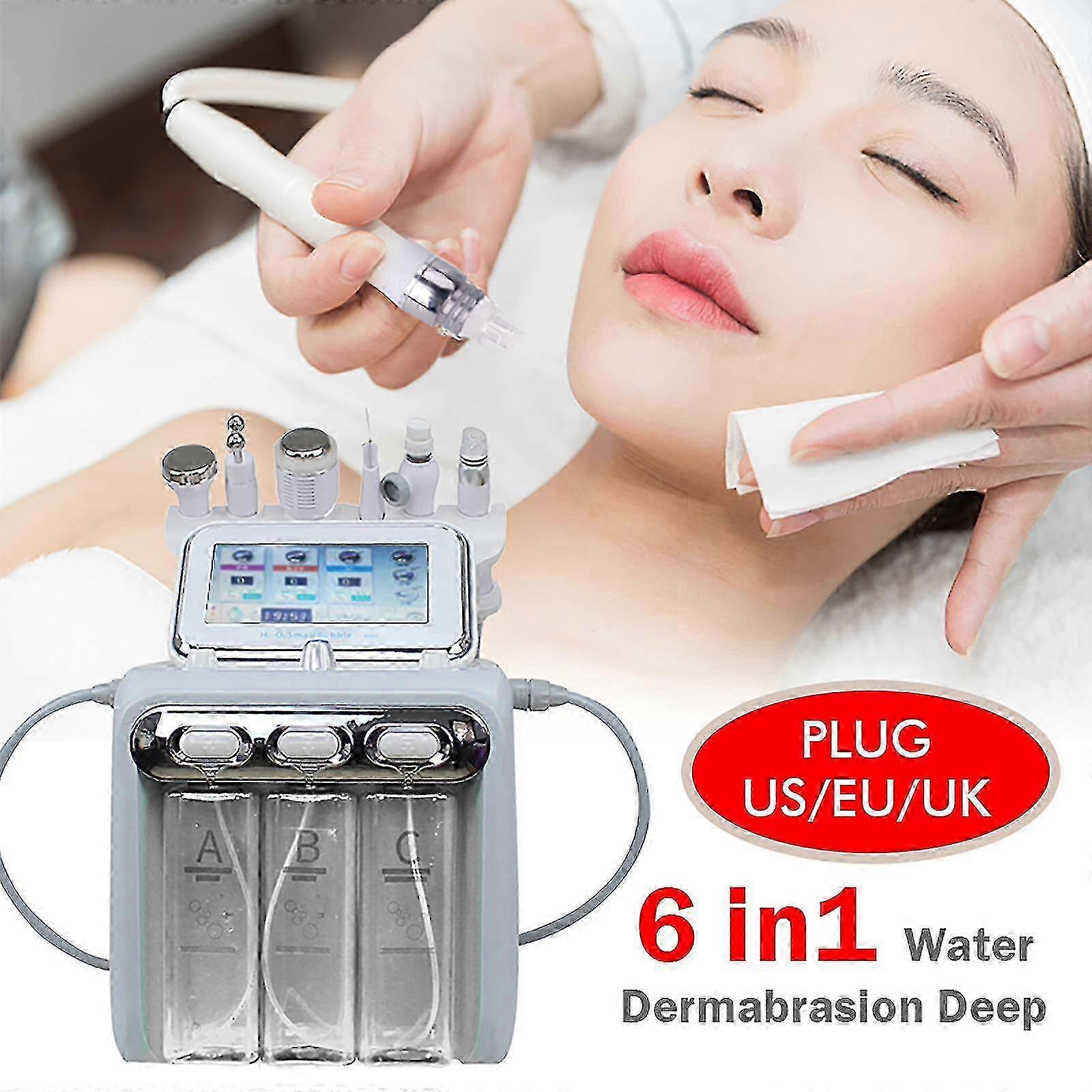 6 in 1 Hydrogen Oxygen Facial Machine Hydro Dermabrasion Machine ...