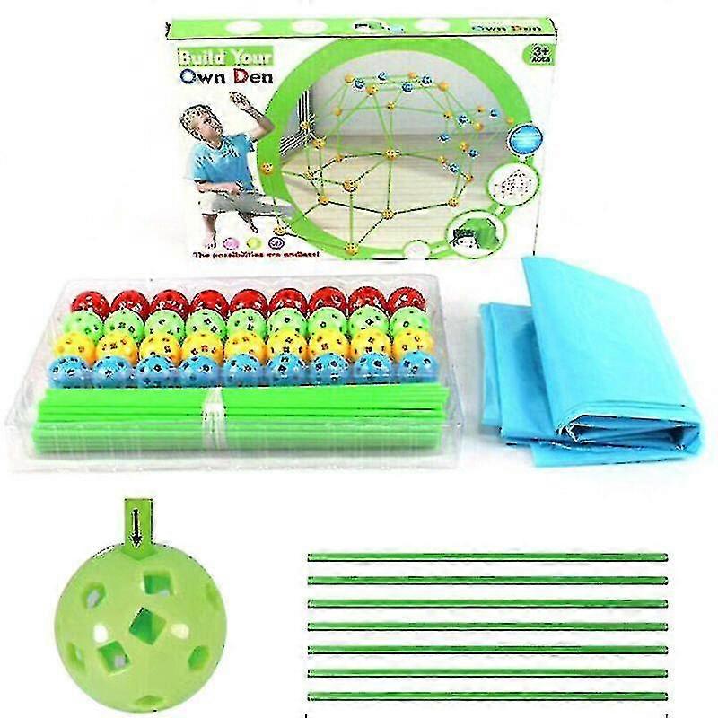 87 Pcs Build Your Own Den Set Diy Kids Present Fort Construction ...