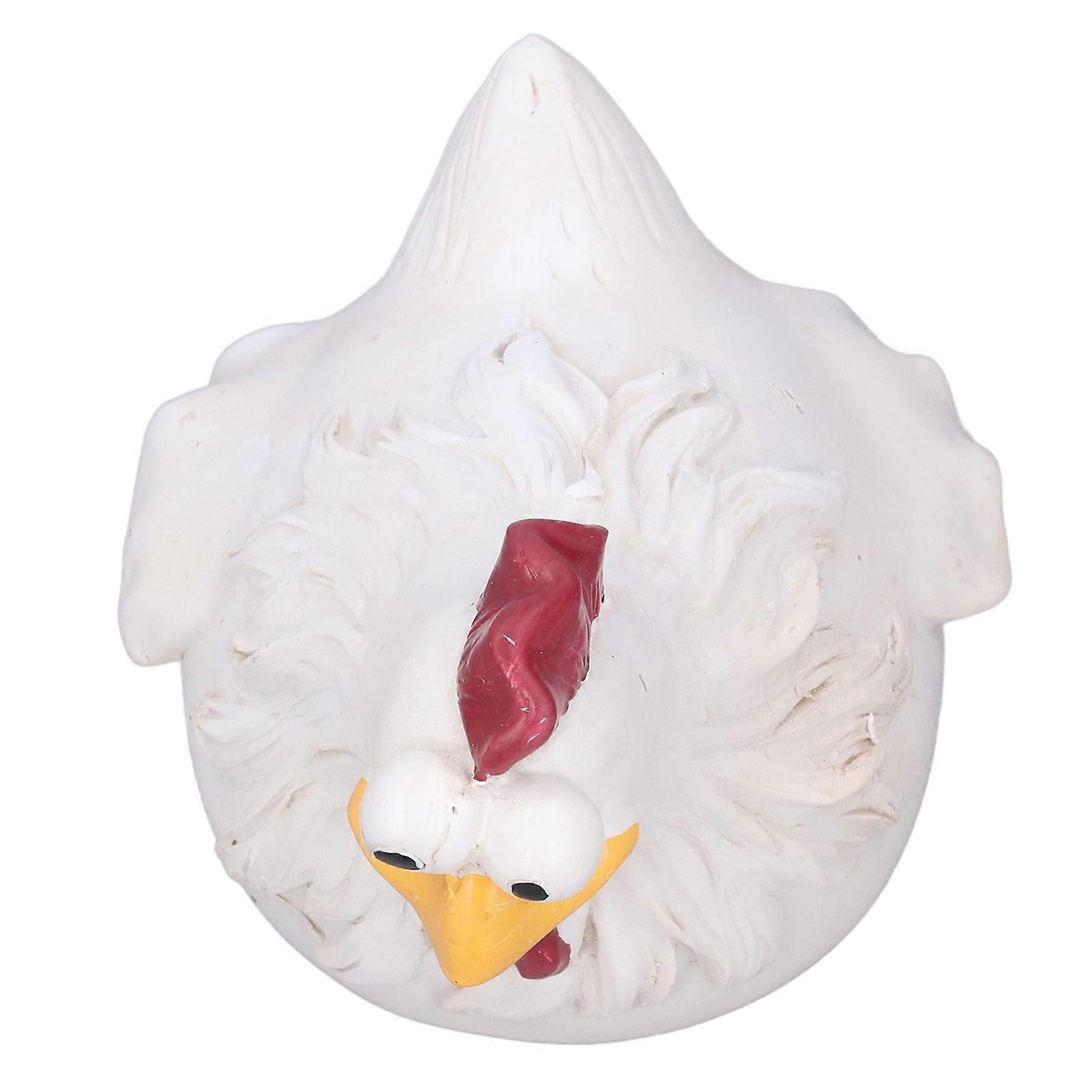 Big Eye Chicken Ornaments Funny Chicken Statues for Garden Stairs Farm ...